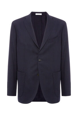 Dark blue 100% wool K-Jacket in Dark blue color: Luxury Italian Jackets ...