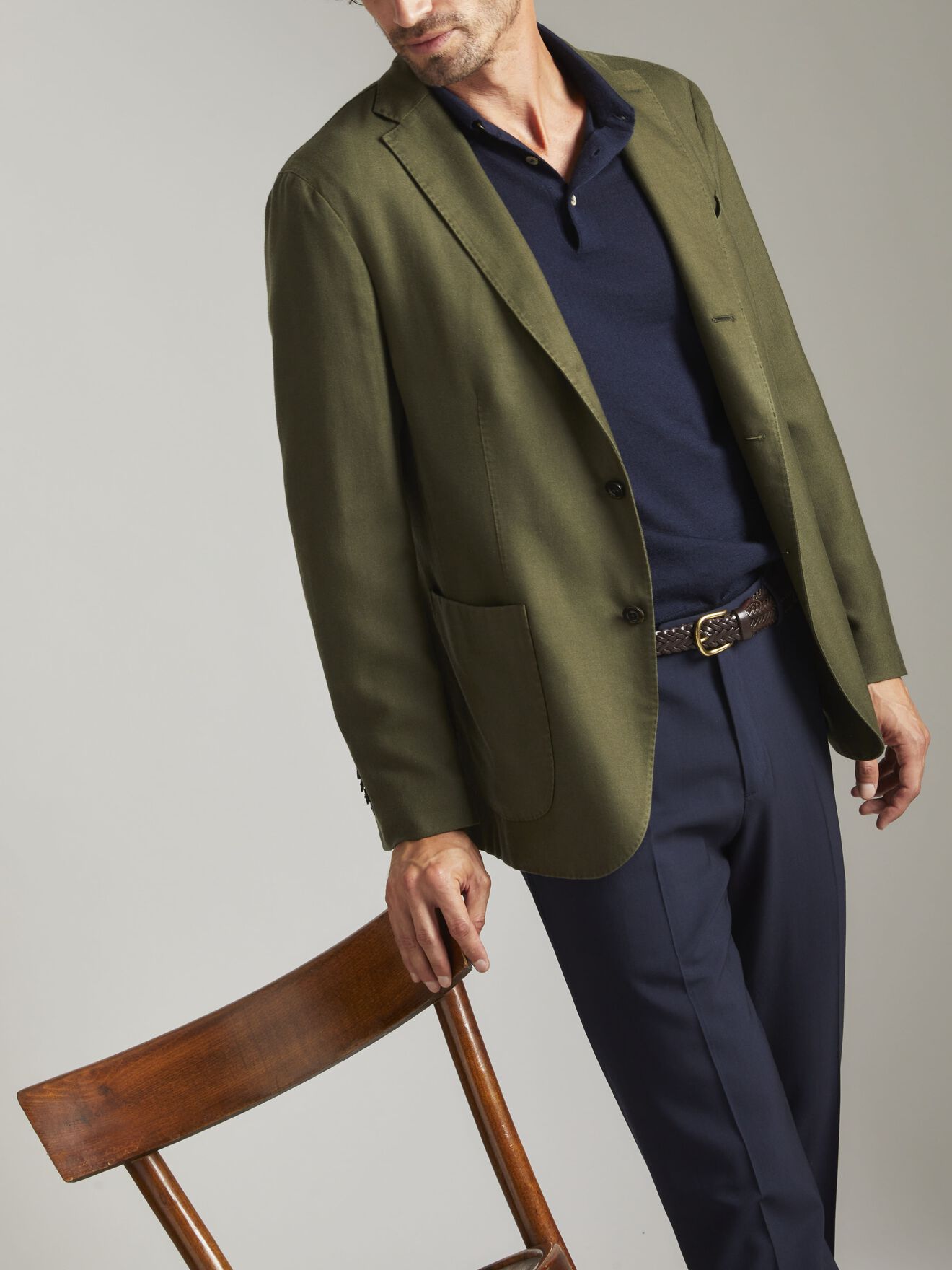 K-Jacket 50th Anniversary in Green: Luxury Italian Man for Men | Boglioli®